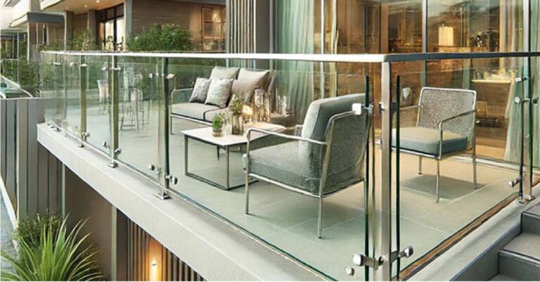 15 Modern Glass Railing Designs for Balconies in 2024