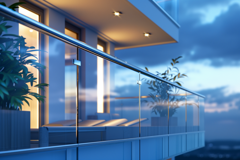 15 Modern Glass Railing Designs for Balconies in 2024
